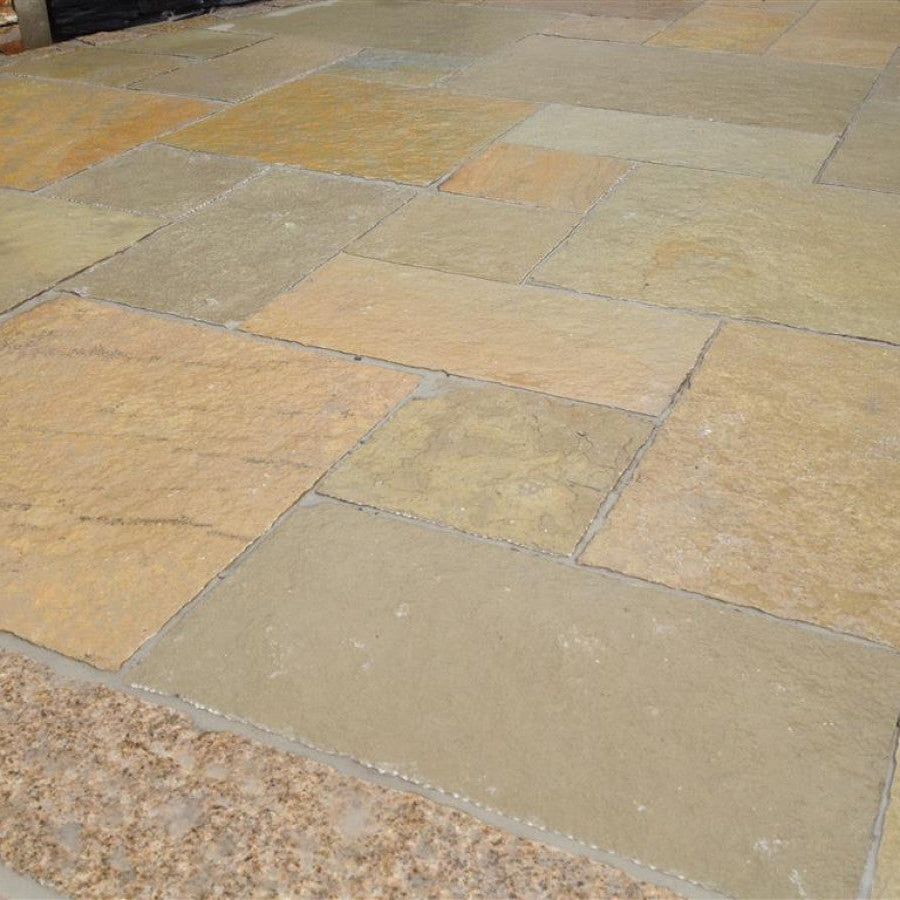 Yellow Limestone Paving Slabs Ireland – Double L Ireland