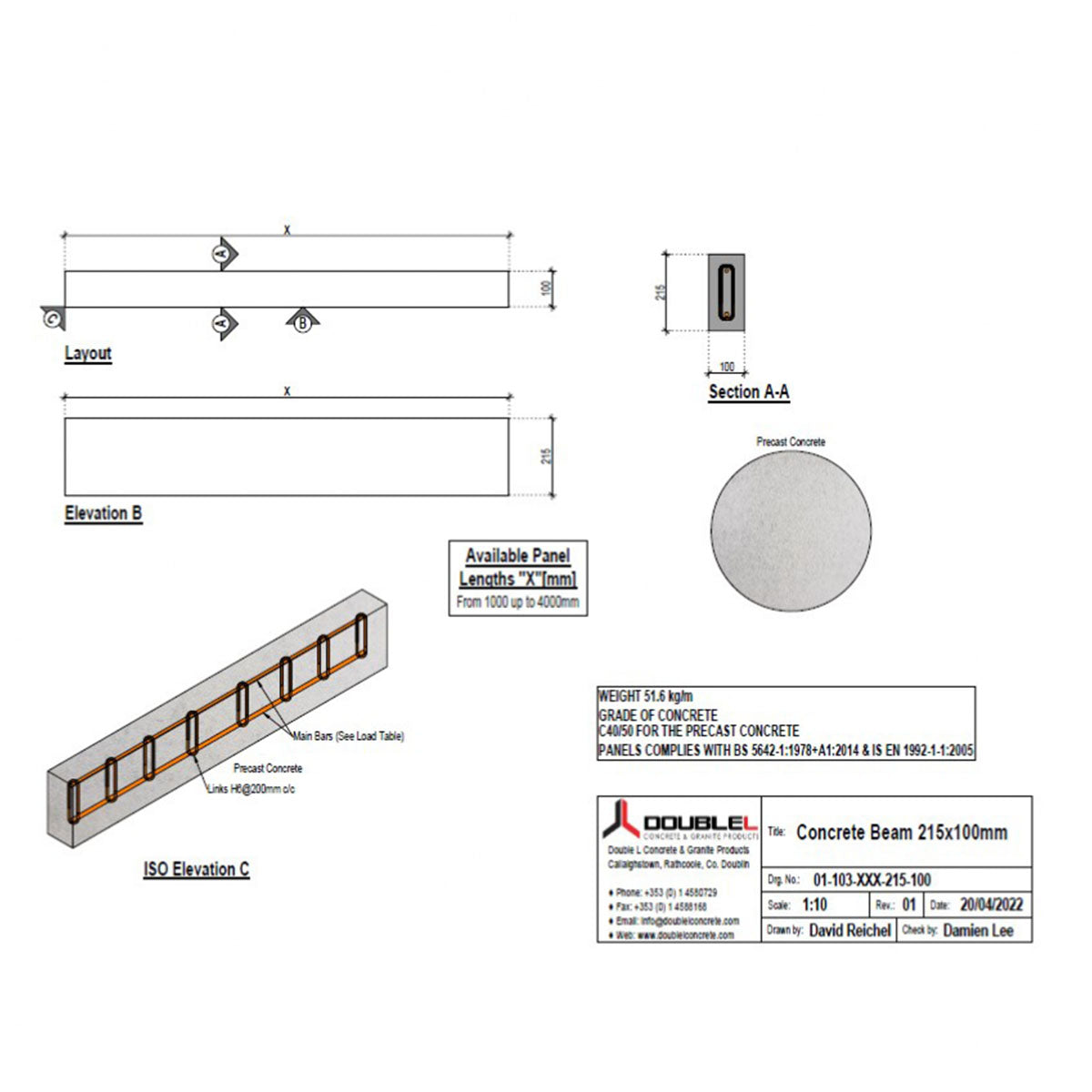 Reinforced Lintels – Double L Ireland