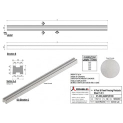 Concrete H-Post | Double L Concrete & Granite Products – Double L Ireland